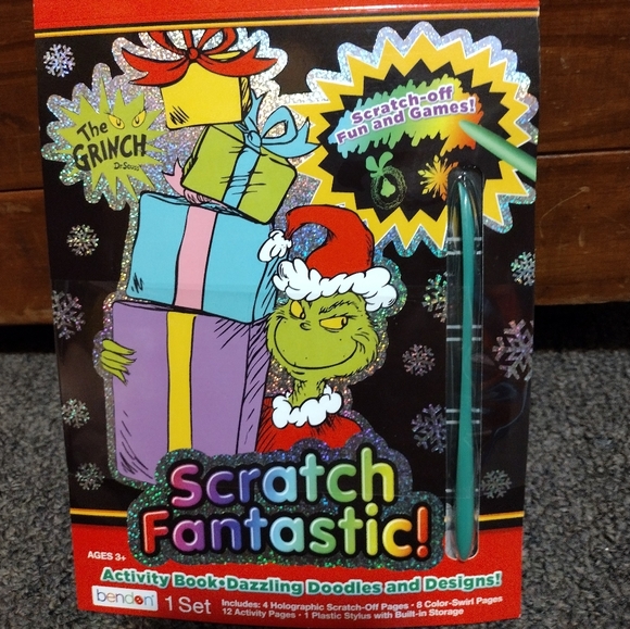 The Grinch | Toys | Dr Seuss The Grinch Scratch Fantastic Activity Book ...